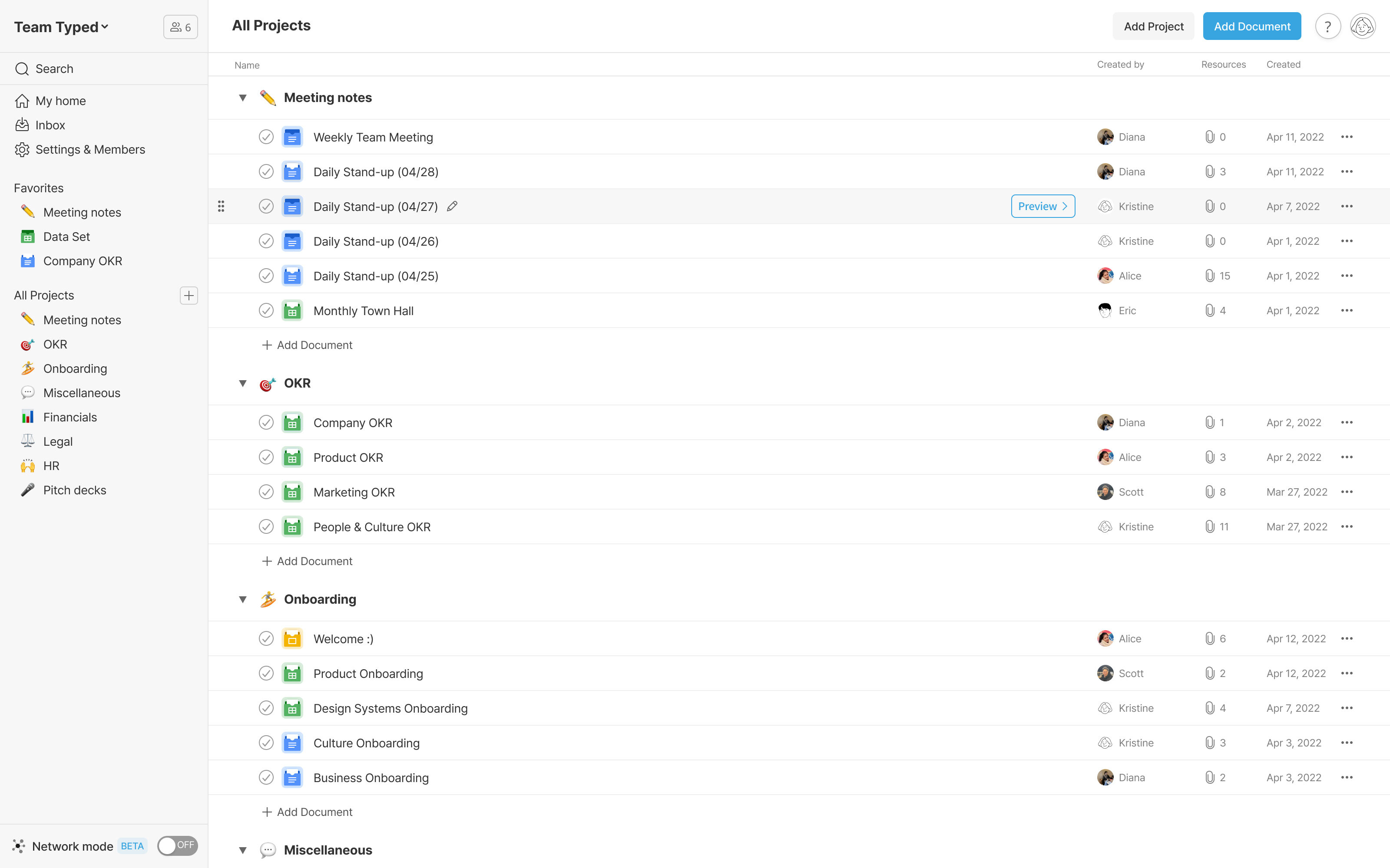 Typed — Connecting the Docs